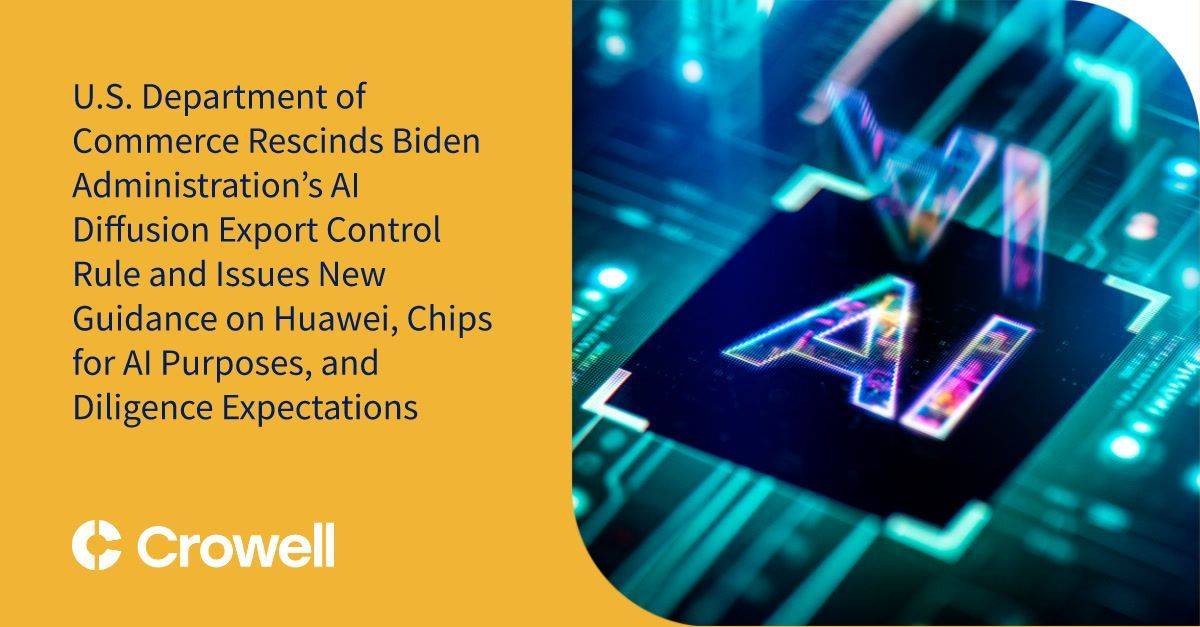 U.S. Department of Commerce Rescinds Biden Administration’s AI ...