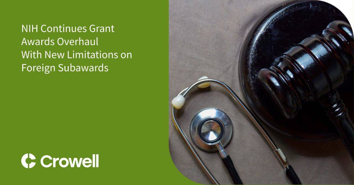 NIH Continues Grant Awards Overhaul With New Limitations on Foreign ...