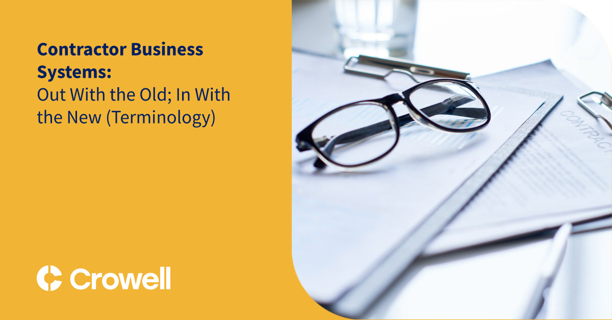Contractor Business Systems: Out With the Old, In With the New ...