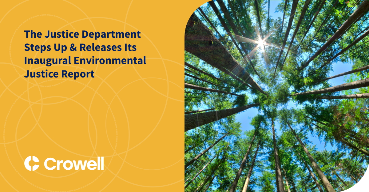 The Justice Department Steps Up and Releases Its Inaugural ...