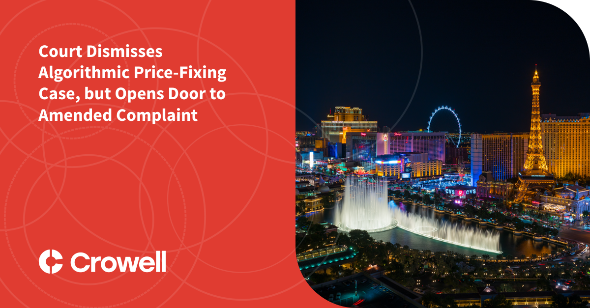 Court Dismisses Algorithmic Price-Fixing Case, but Opens Door to ...