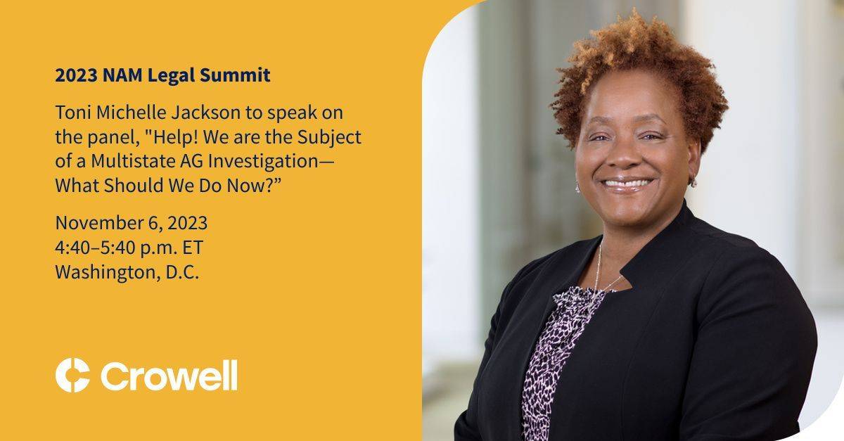 2023 NAM Legal Summit | Crowell & Moring LLP