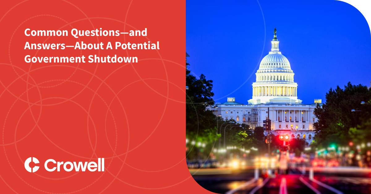 Common Questions—and Answers—About A Potential Government Shutdown ...