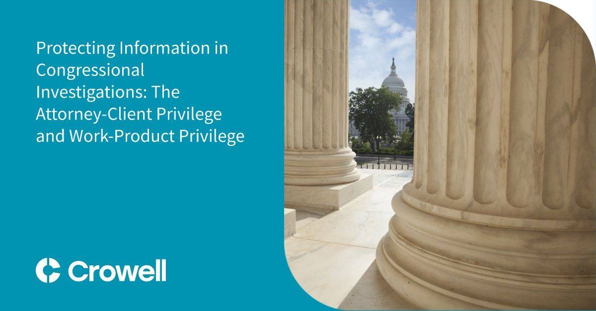 Protecting Information in Congressional Investigations: The Attorney ...