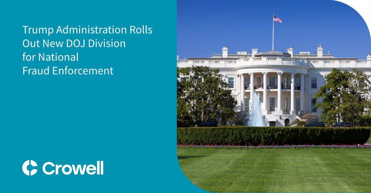 Trump Administration Rolls Out New DOJ Division for National Fraud ...