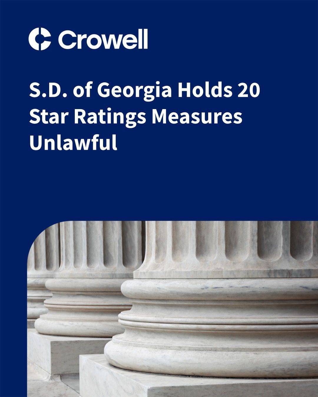Clover Insurance v. HHS: S.D. of Georgia Holds 20 Star Ratings Measures ...