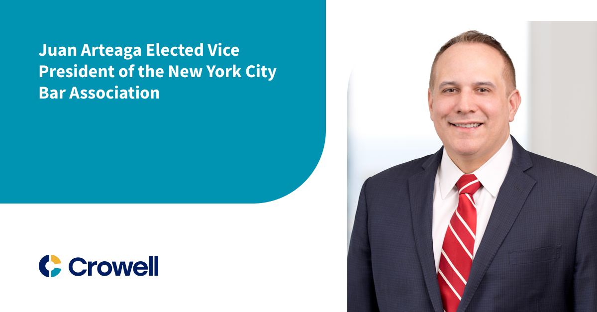 Juan Arteaga Elected Vice President of the NYC Bar Association ...
