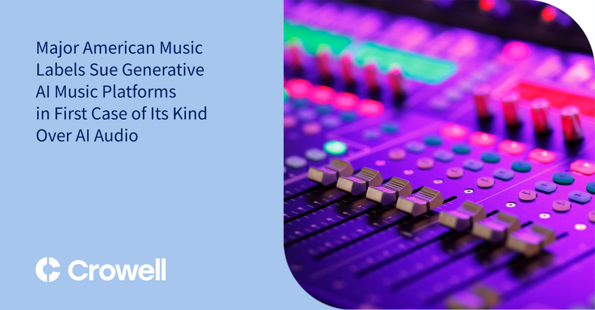 Major American Music Labels Sue Generative AI Music Platforms in First ...