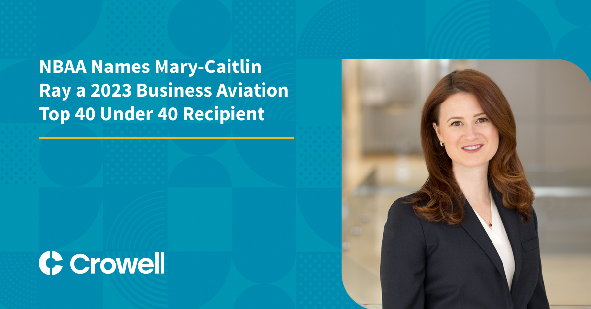 NBAA Names Mary-Caitlin Ray a 2023 Business Aviation Top 40 Under 40 ...