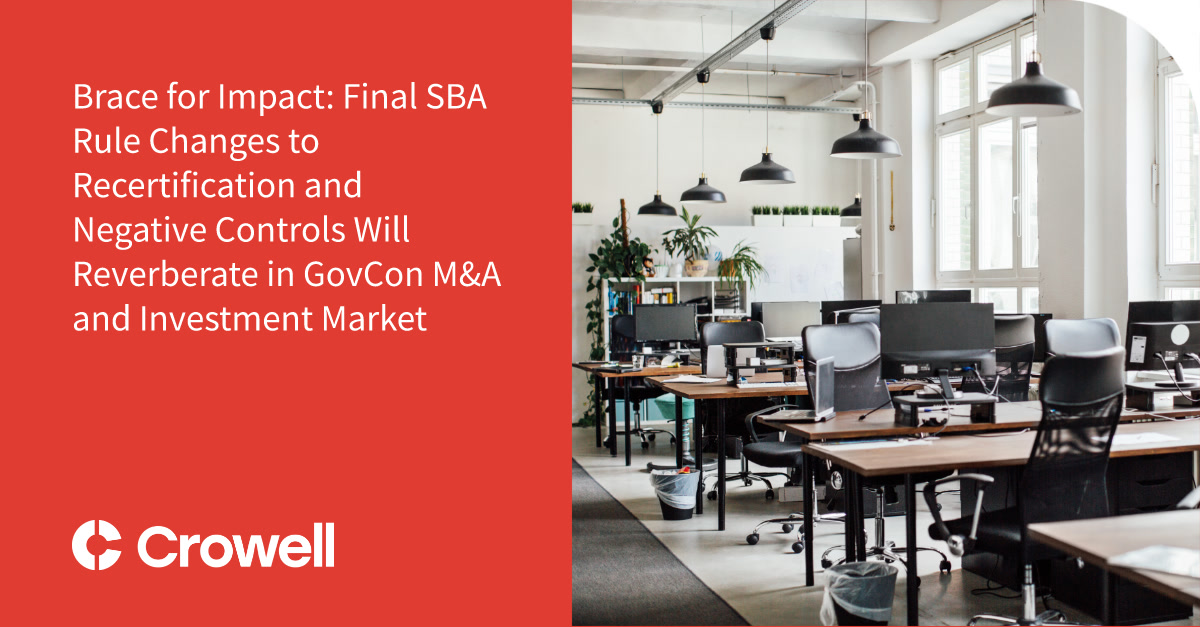 Brace for Impact: Final SBA Rule Changes to Recertification and ...