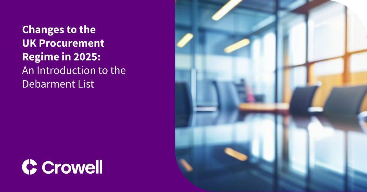 Changes to the UK Procurement Regime in 2025: An Introduction to the ...
