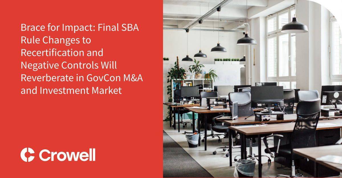 Brace for Impact: Final SBA Rule Changes to Recertification and ...
