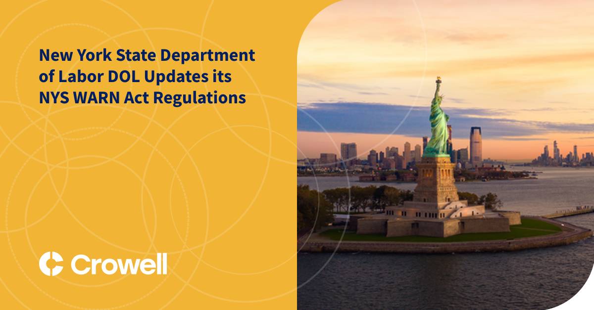 New York State Department of Labor DOL Updates its NYS WARN Act ...