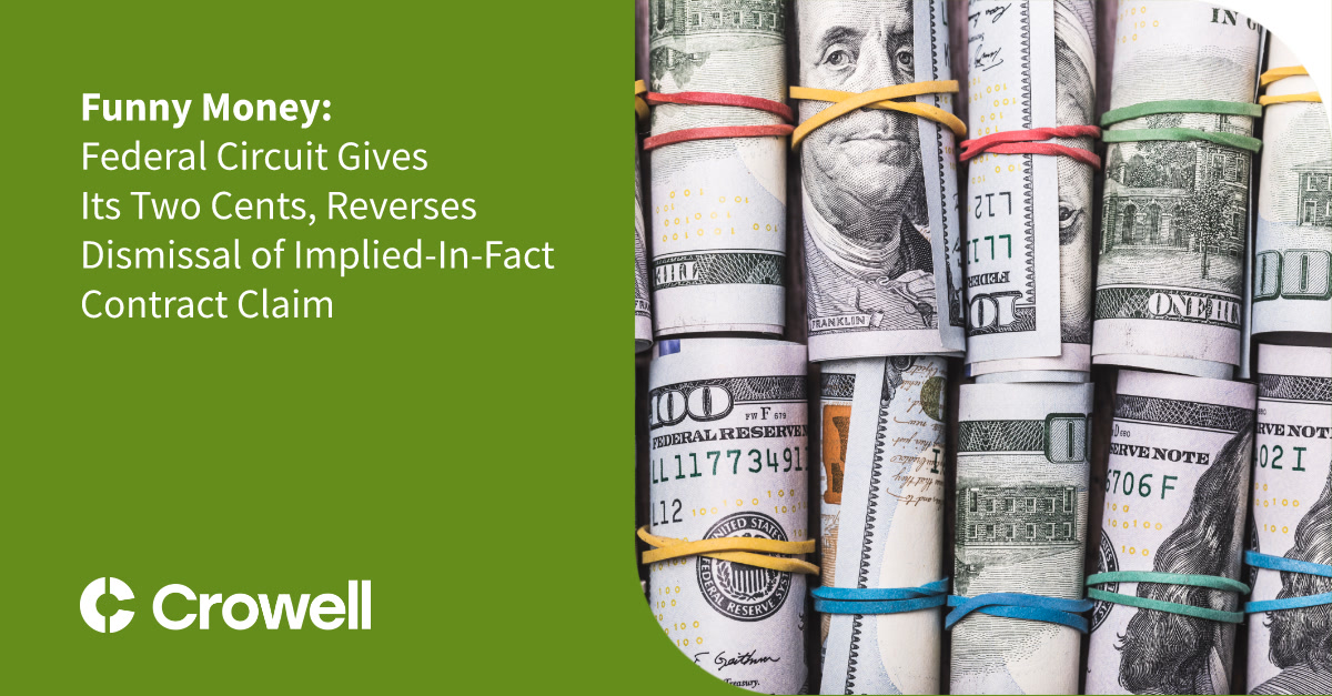 Funny Money: Federal Circuit Gives Its Two Cents, Reverses Dismissal of ...