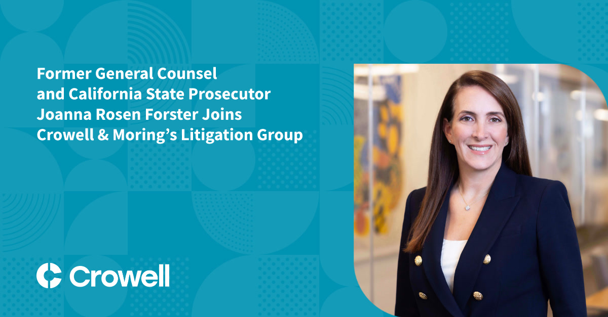 Former General Counsel and California State Prosecutor Joanna Rosen ...