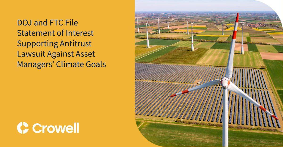 DOJ and FTC File Statement of Interest Supporting Antitrust Lawsuit ...