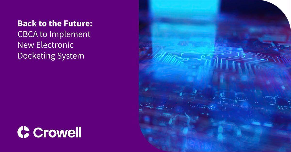 Back to the Future: CBCA to Implement New Electronic Docketing System ...