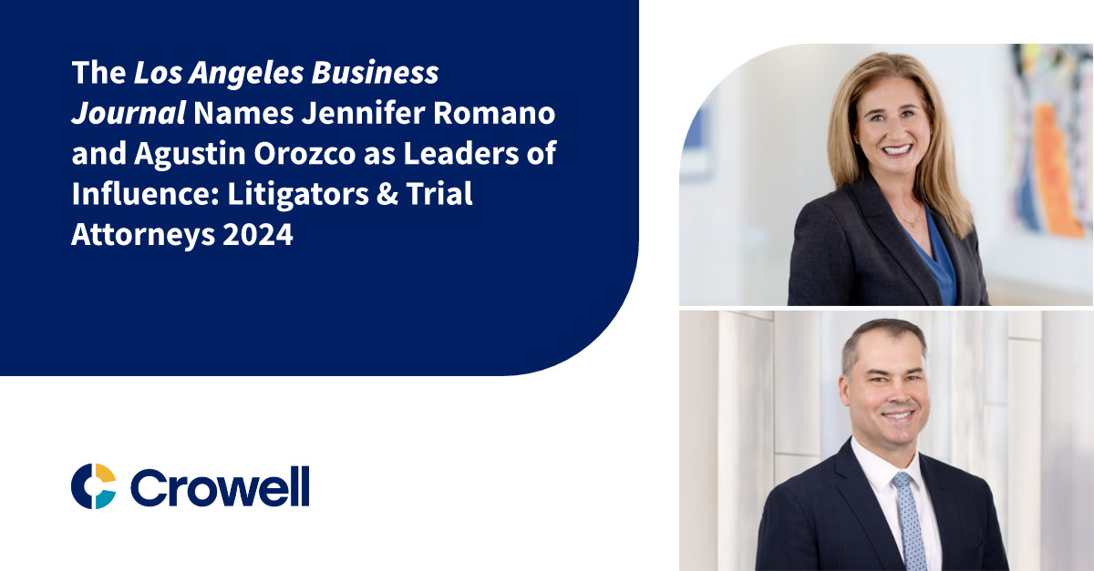 The Los Angeles Business Journal Names Jennifer Romano and Agustin ...