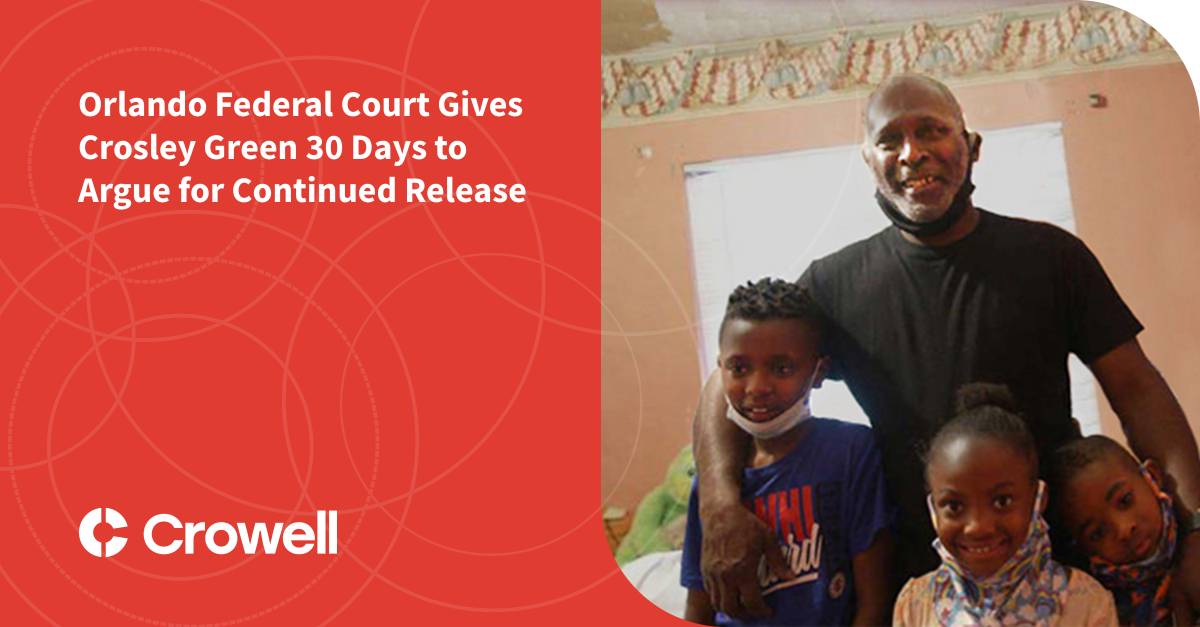Orlando Federal Court Gives Crosley Green 30 Days to Argue for ...
