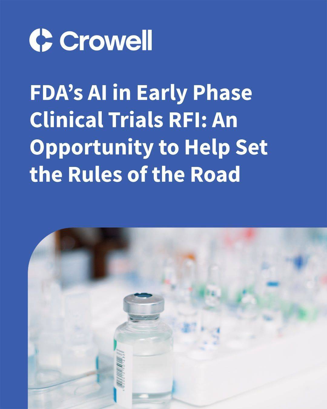 FDA’s AI in Early Phase Clinical Trials RFI: An Opportunity to Help Set ...