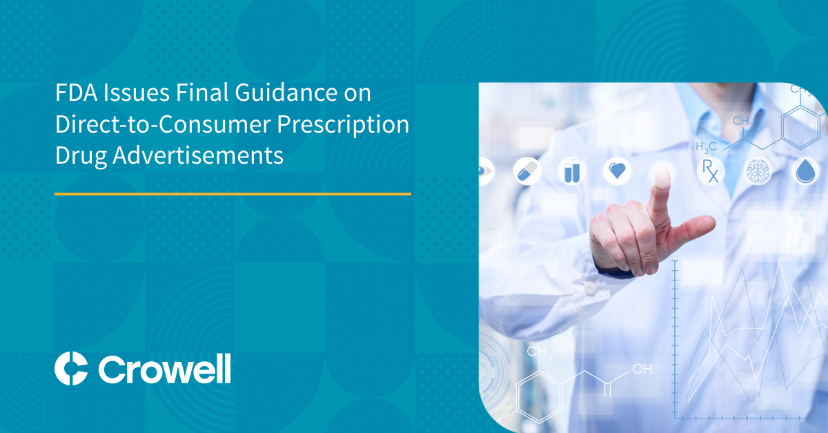 FDA Issues Final Guidance on Direct-to-Consumer Prescription Drug ...